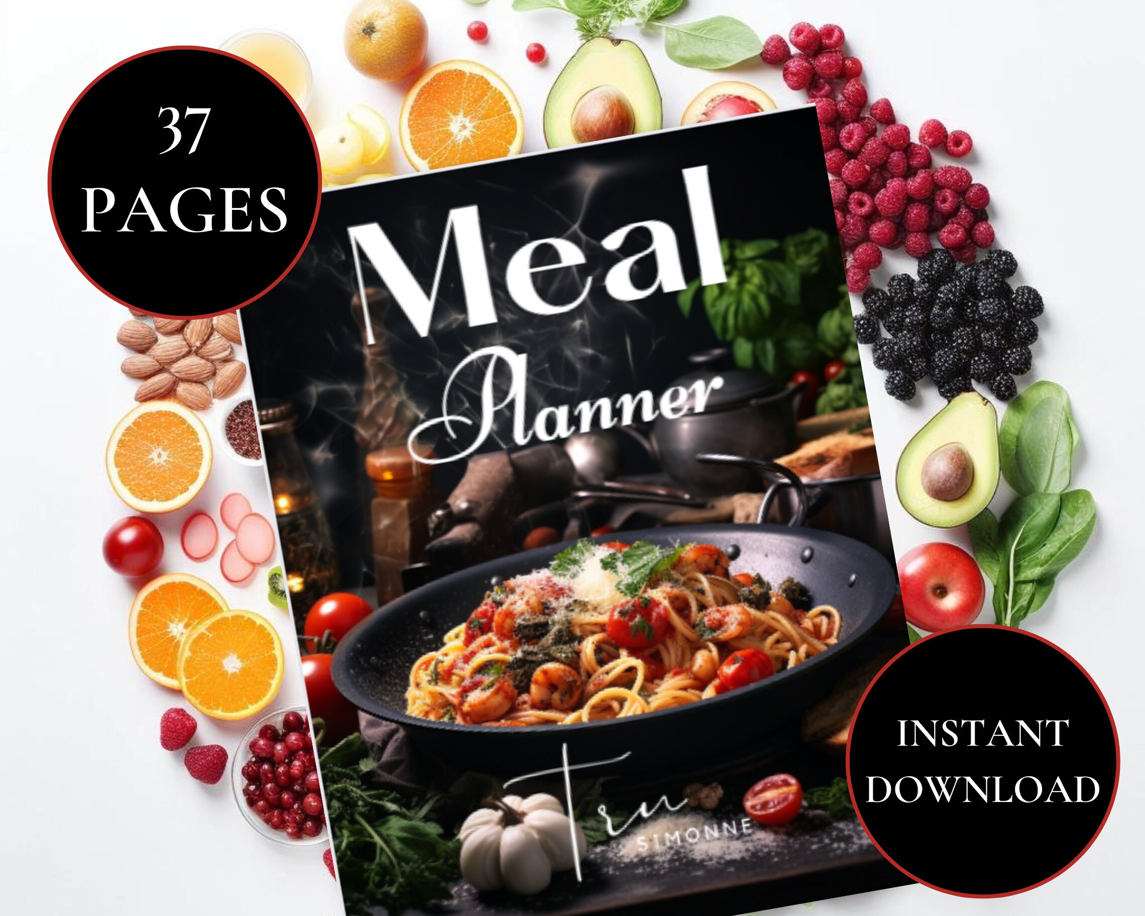Comprehensive Meal Planner Digital Weekly and Monthly Meal Planning ...