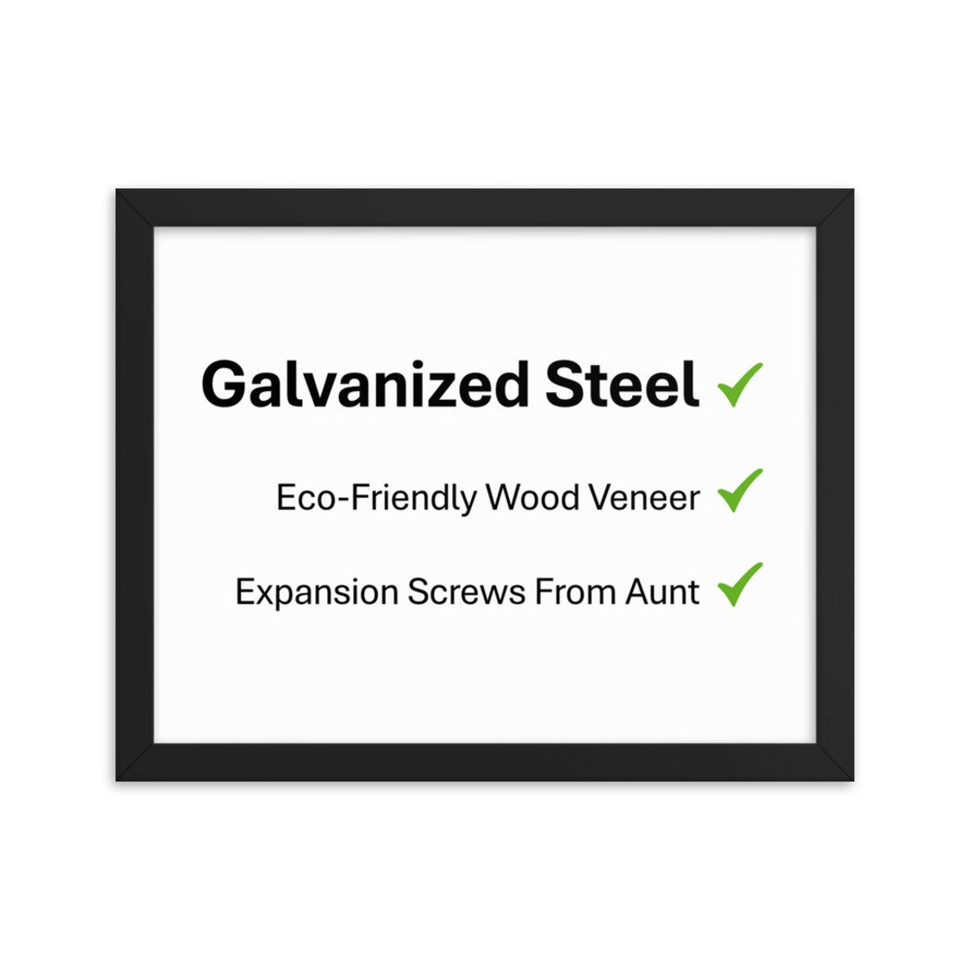 Galvanized Steel Real Estate Home Interior Design Viral Meme Framed ...