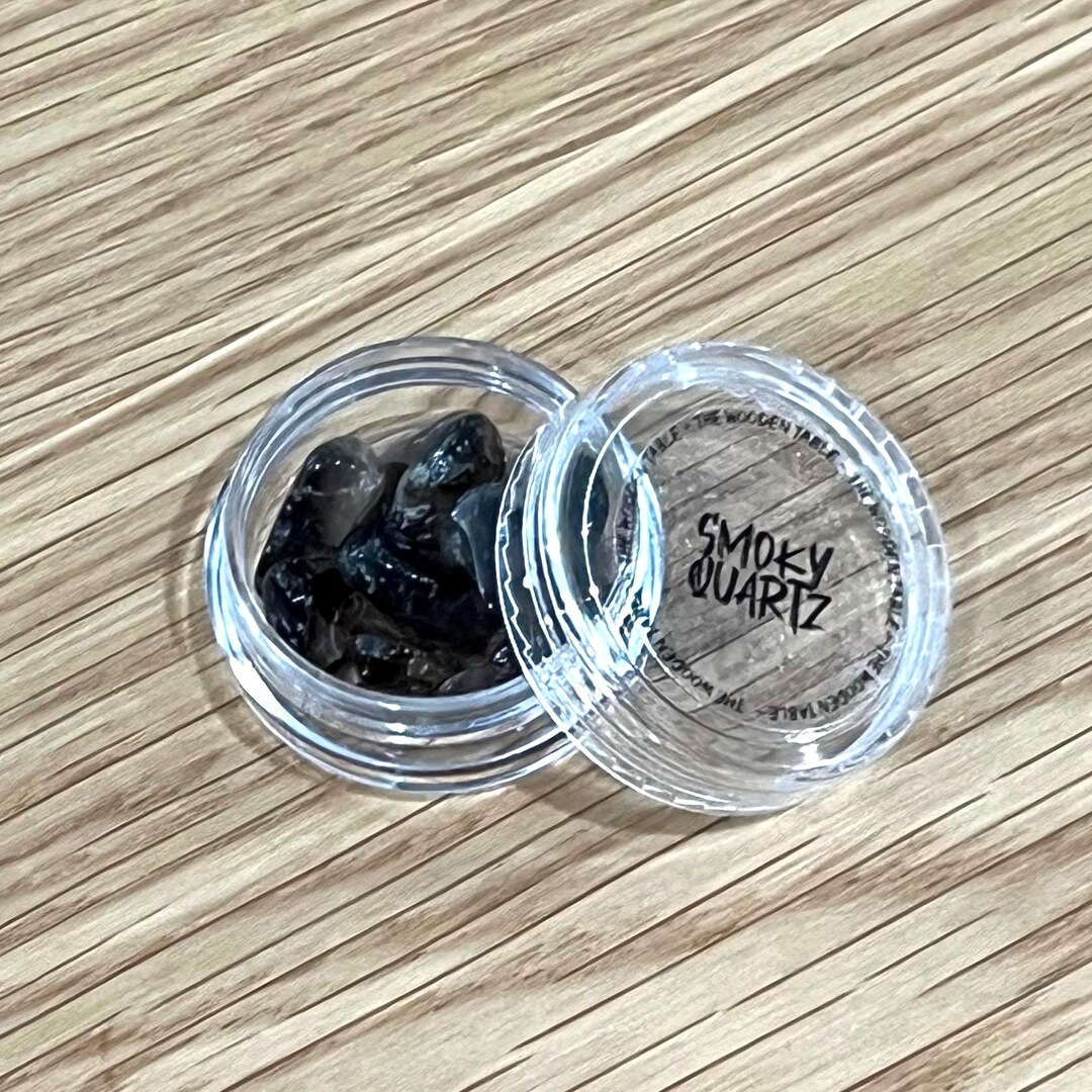 Mini Smoky Quartz Crystal Jar – Small Protection & Grounding Stone Jar ...