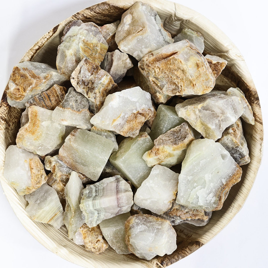 Raw Pink and Green Calcite – Heart Healing & Emotional Balance Crystal ...