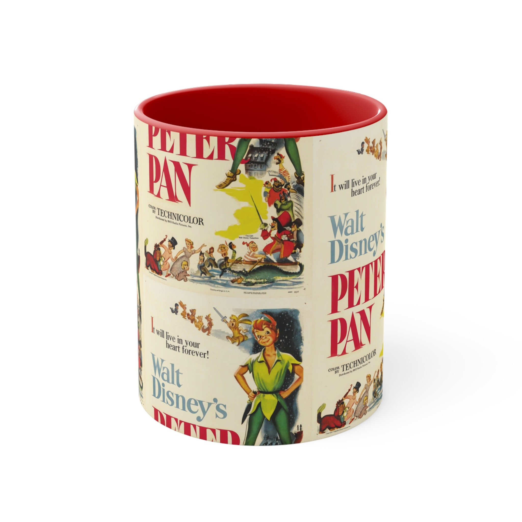 Peter Pan Mug, Peter Pan Coffee Mug, Disney Movie Mug, Coffee Cup ...