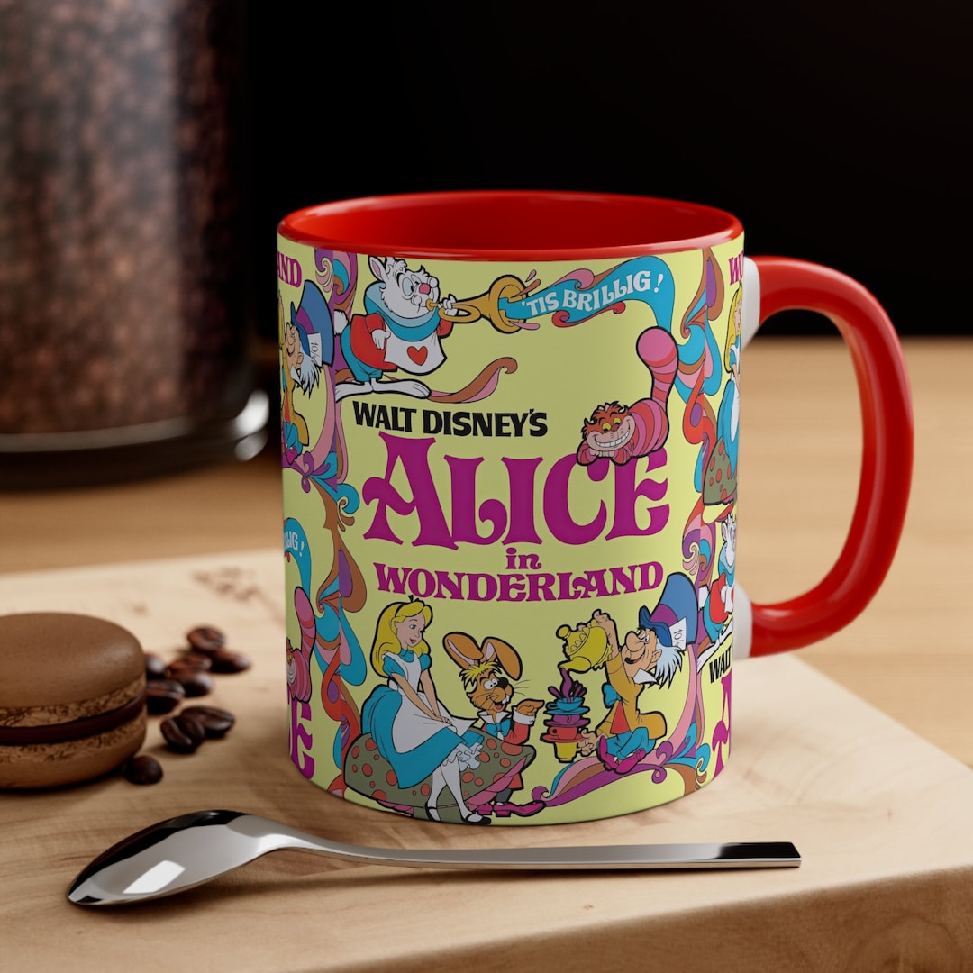 Alice in Wonderland Mug, Alice in Wonderland Coffee Mug, Disney Movie ...