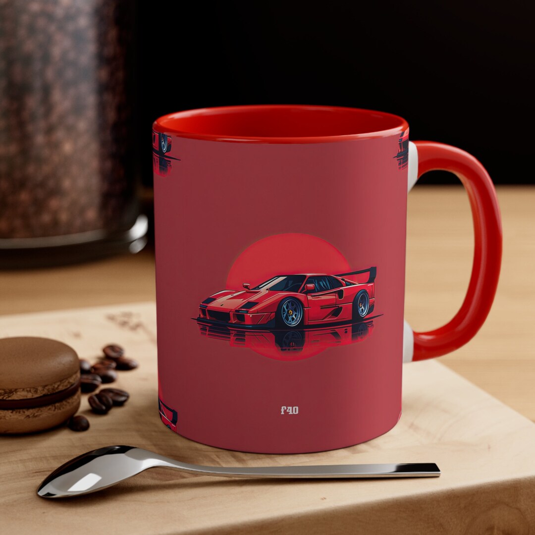 Ferrari F40 Mug Ferrari Coffee Mug Car Mug Coffee Cup - Etsy