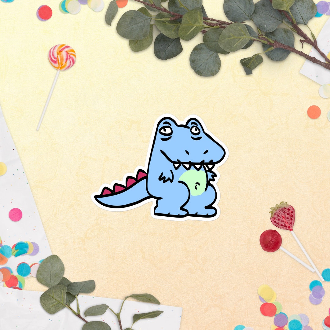 Cursed Alligator Sticker - Etsy