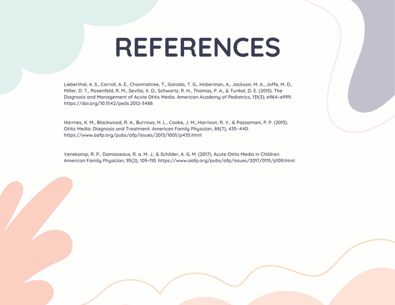 ENT Guide - Acute Otitis Media (AOM) - Etsy