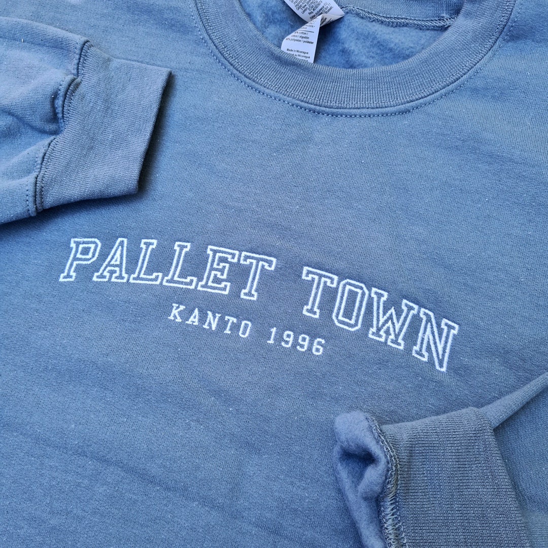 Pallet Town Kanto Embroidered Hoodie / Sweatshirt - Etsy