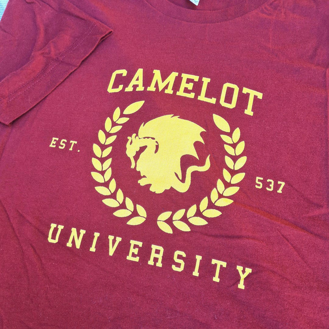 Camelot College University T-shirt | Fantasy College Apparel - Etsy