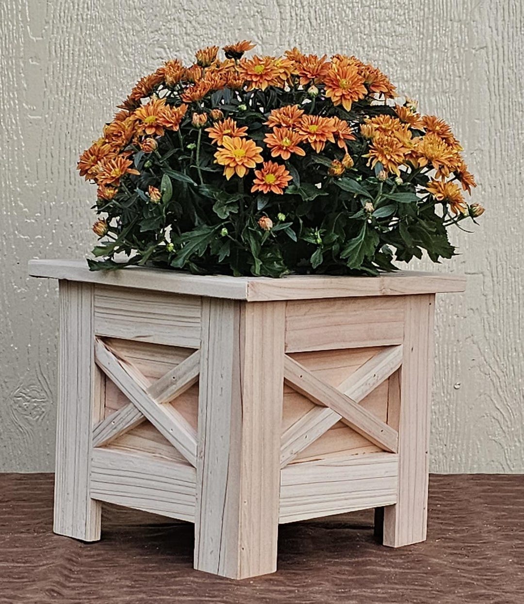 Farmhouse Planter Box, Handmade From Cedar, Small, Looks Great With ...