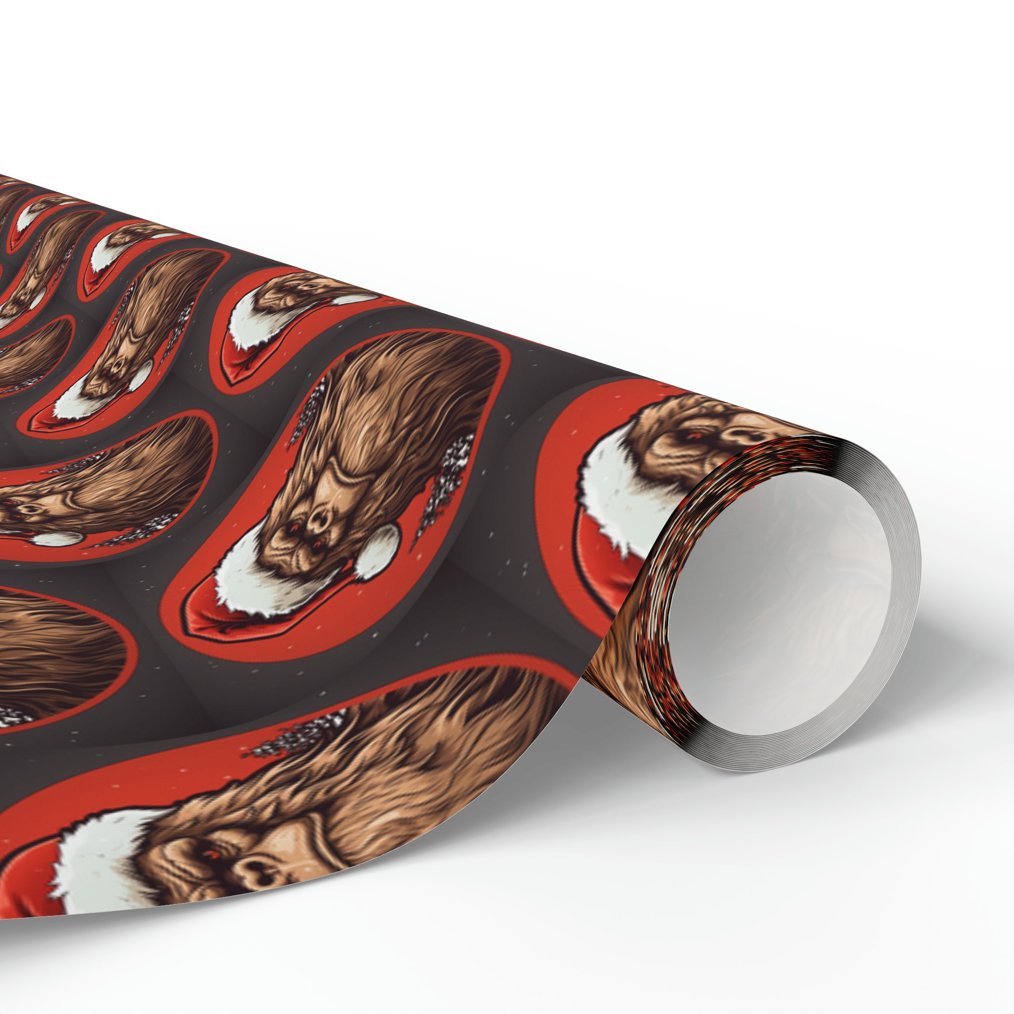 Santa Sasquatch / Bigfoot Christmas Wrapping Papers, Multiple Size ...