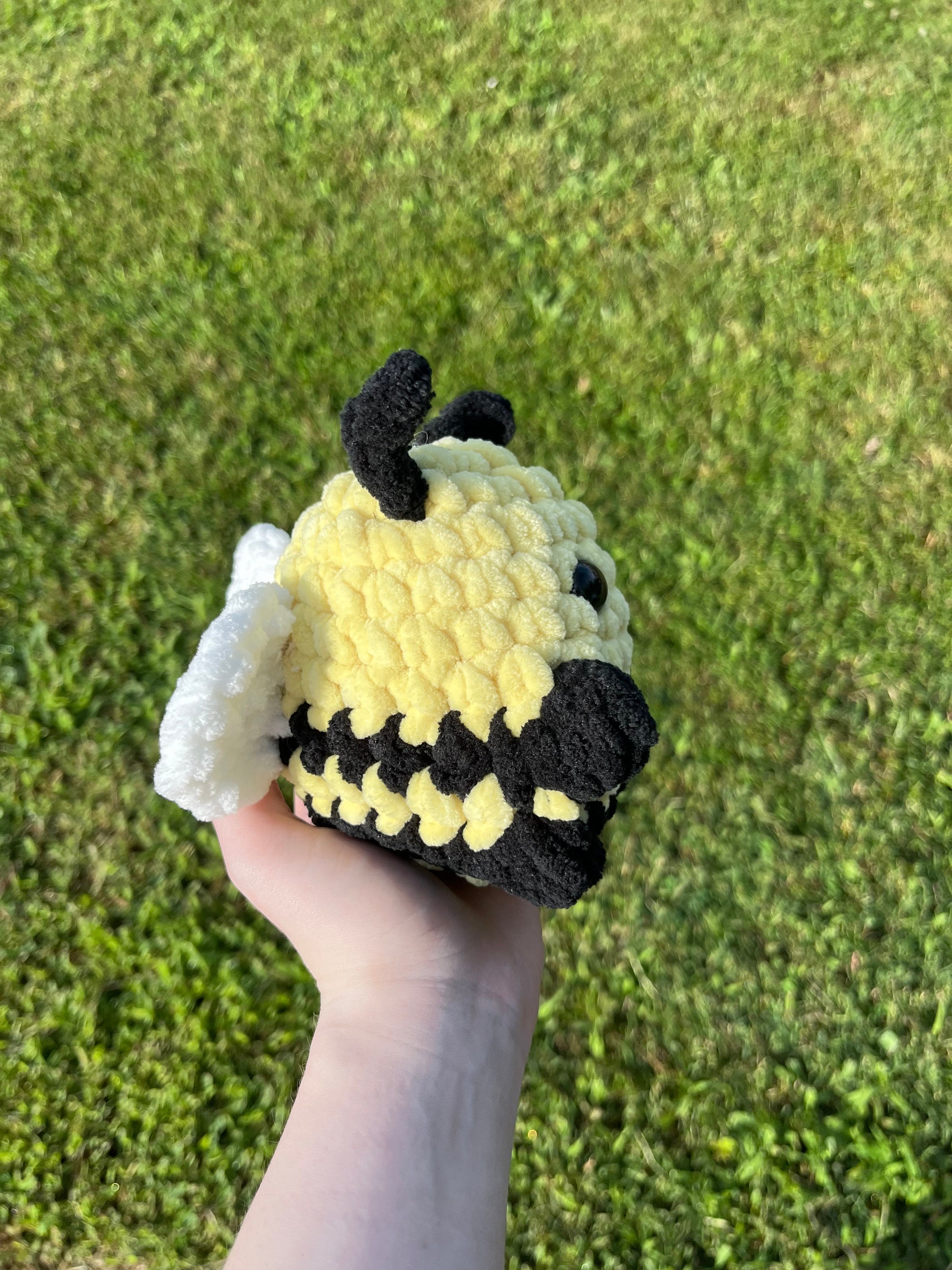 Crochet Sitting Bee Buddy Plush - Etsy
