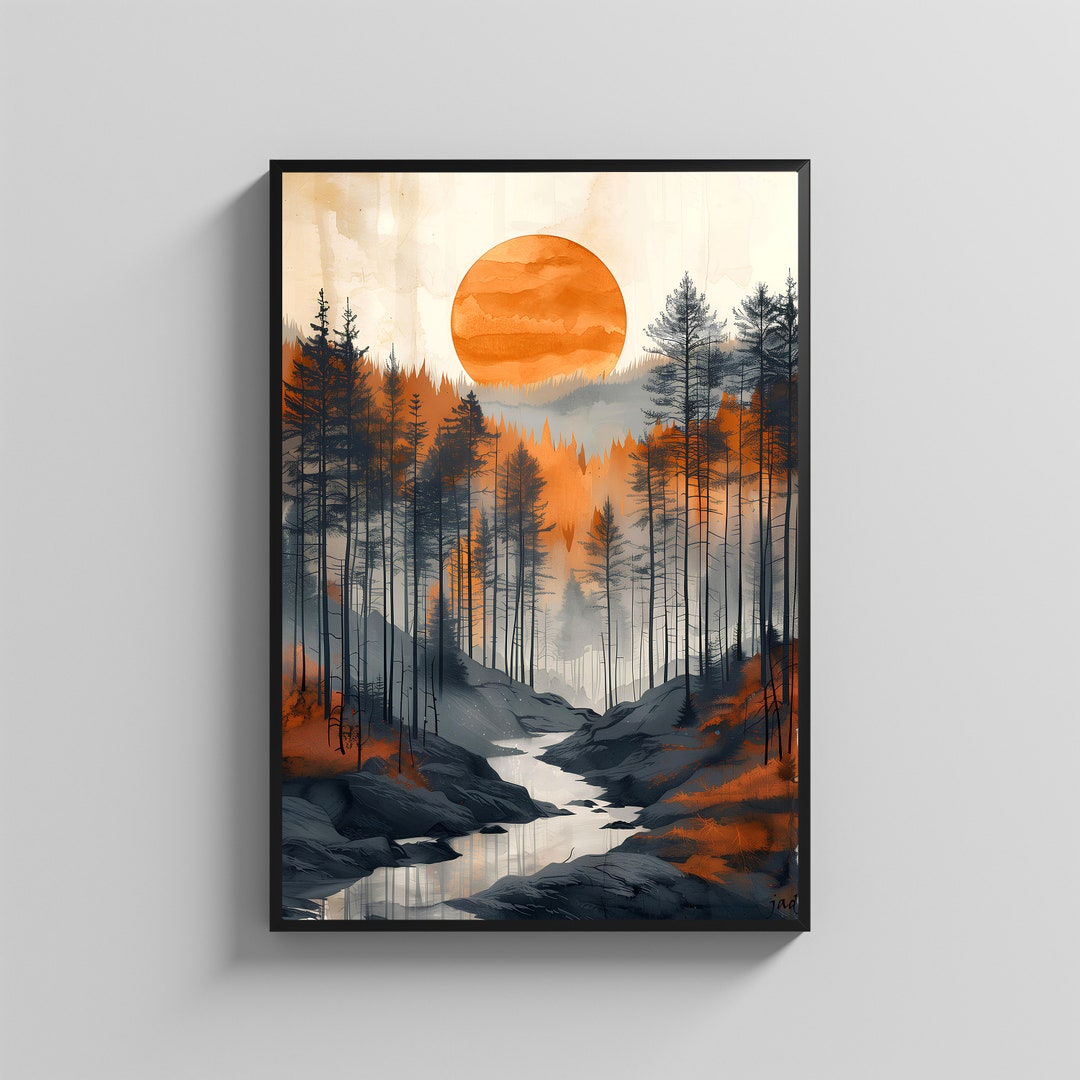 Zen Japanese Wall Art, Japandi Décor, Japanese Zen Gardens, Art ...