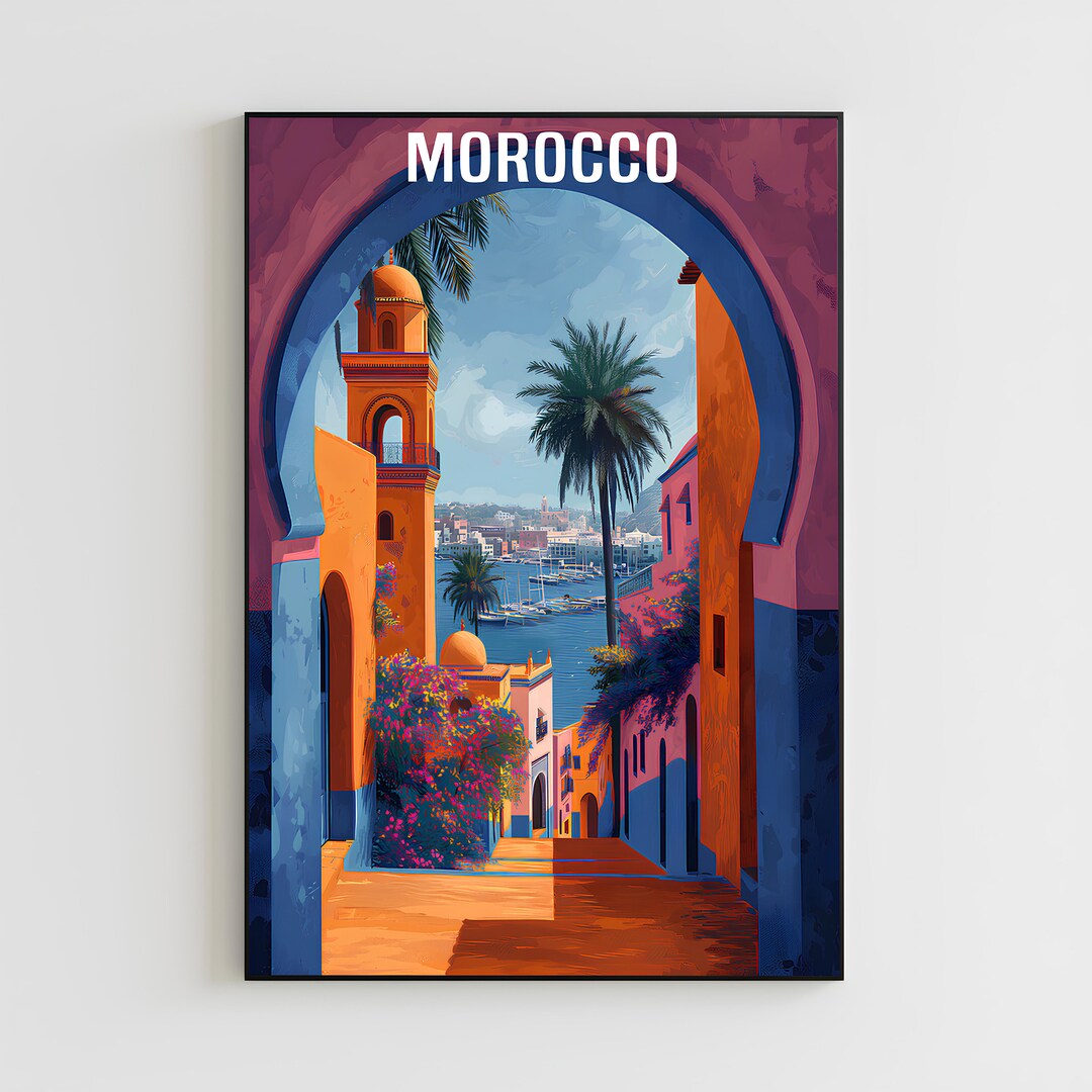 Morocco Vertical Posters L PRINTABLE L Museum-grade Paper L Vintage ...