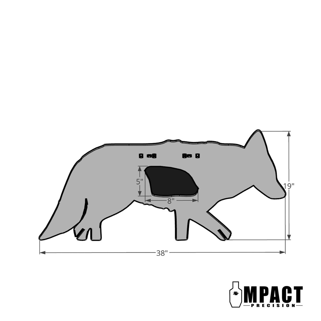 Full Size AR500 Coyote Target - Etsy
