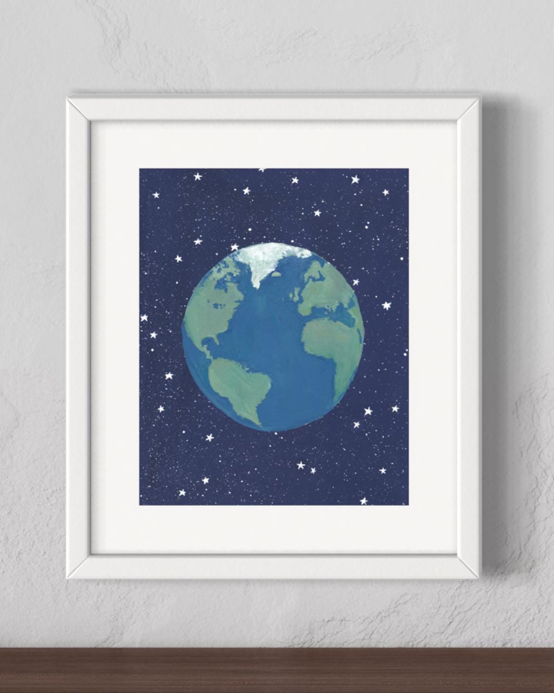 Planet Earth Outer Space Poster - Etsy