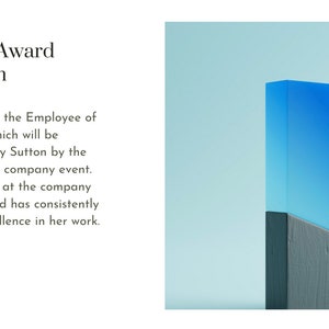 Temploot 9-slide Employee Recognition Deck | Blue & White Canva ...