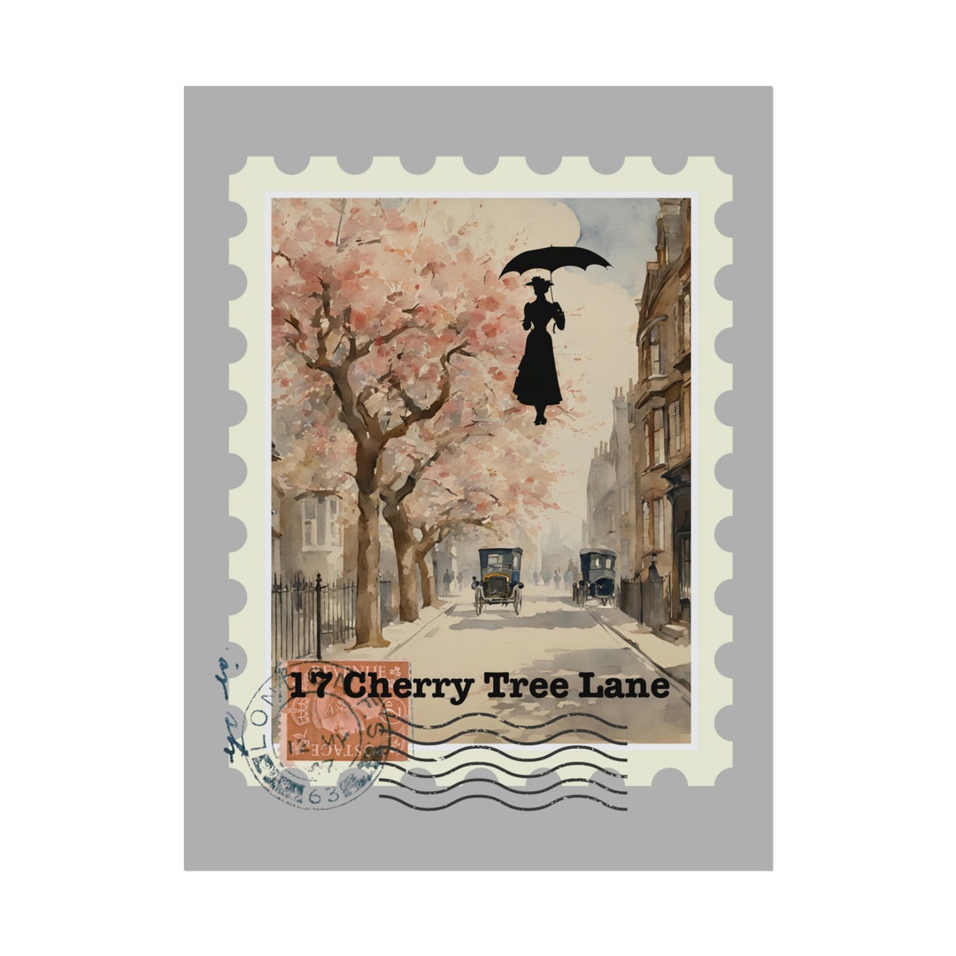 Mary Poppins 17 Cherry Tree Lane London Postage Rolled Posters - Etsy