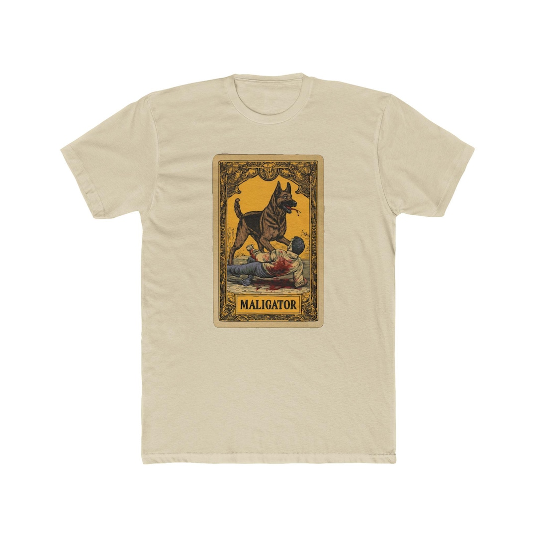 Malinois Tarot Card Shirt Maligator Dog T Shirt Belgian Malinois ...