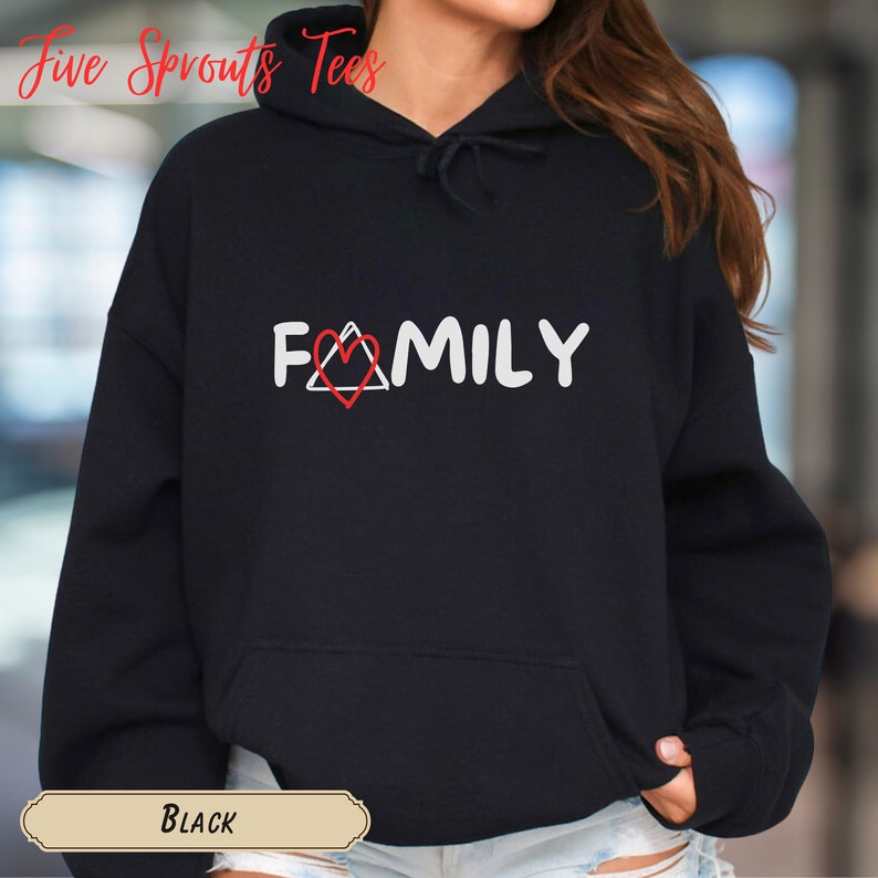 Family Adoption Symbol Hooded Sweatshirt Adoptive Parents Finalization ...