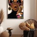 Glamorous Diva Art Print: Bold Makeup Illustration (PNG Digital ...
