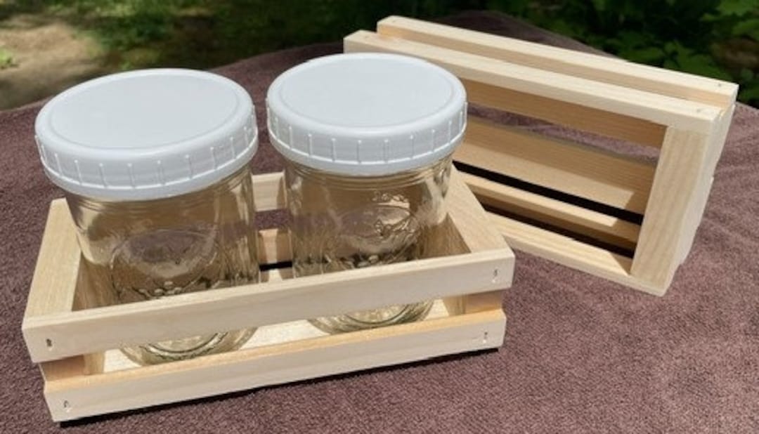 Set of 3 Wooden Crates 8-1/2" L X4-1/4" W X2-1/4" H Inches. Double ...