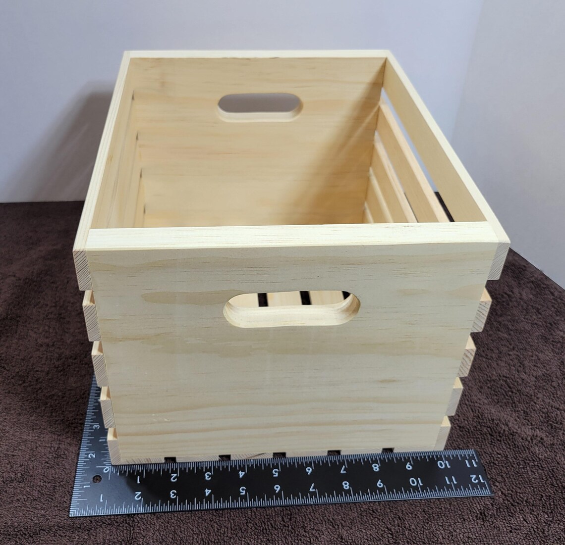A Crate Box, Toy Crate Box, Stackable Crates, Unfinished Slat Box ...