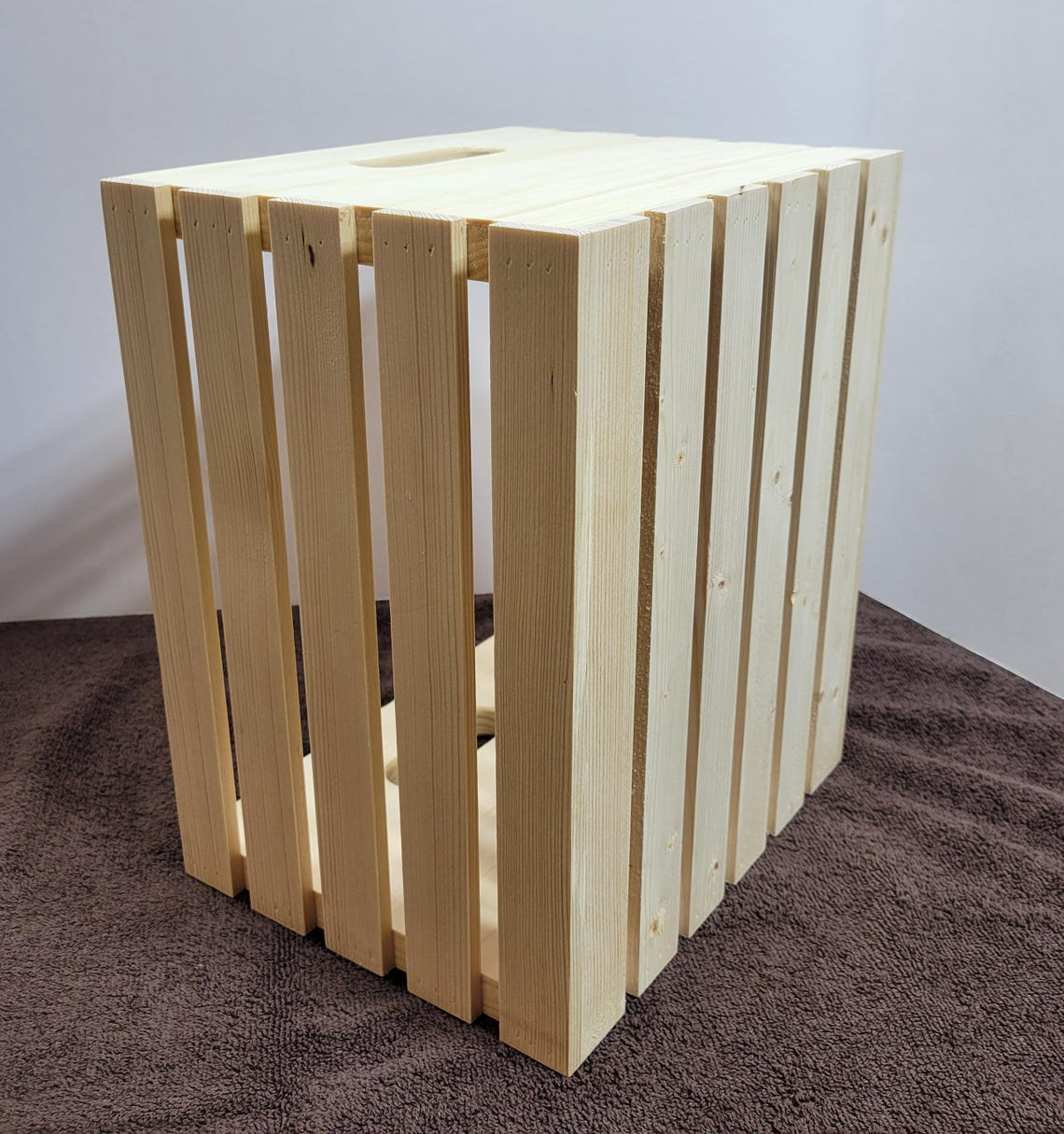 A Crate Box, Toy Crate Box, Stackable Crates, Unfinished Slat Box ...