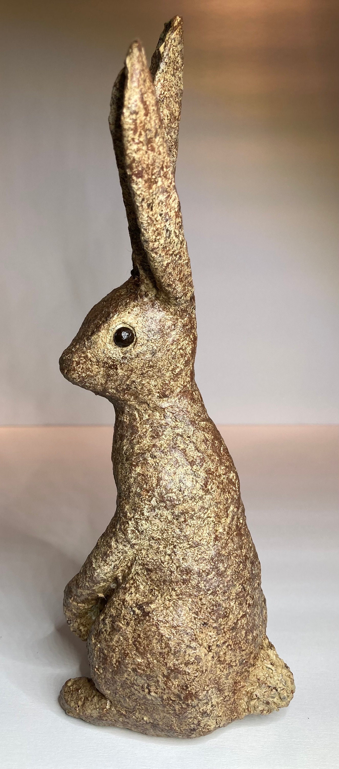 Paper Mache Rabbit Rabbit Sculpture, Paper Mache Animal, Animal ...