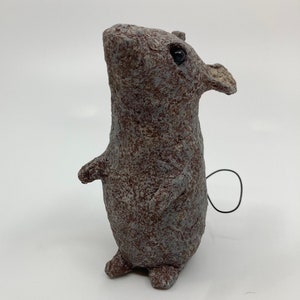 Paper Mache Mouse - Mouse Sculpture, Paper Mache Animal, Animal ...
