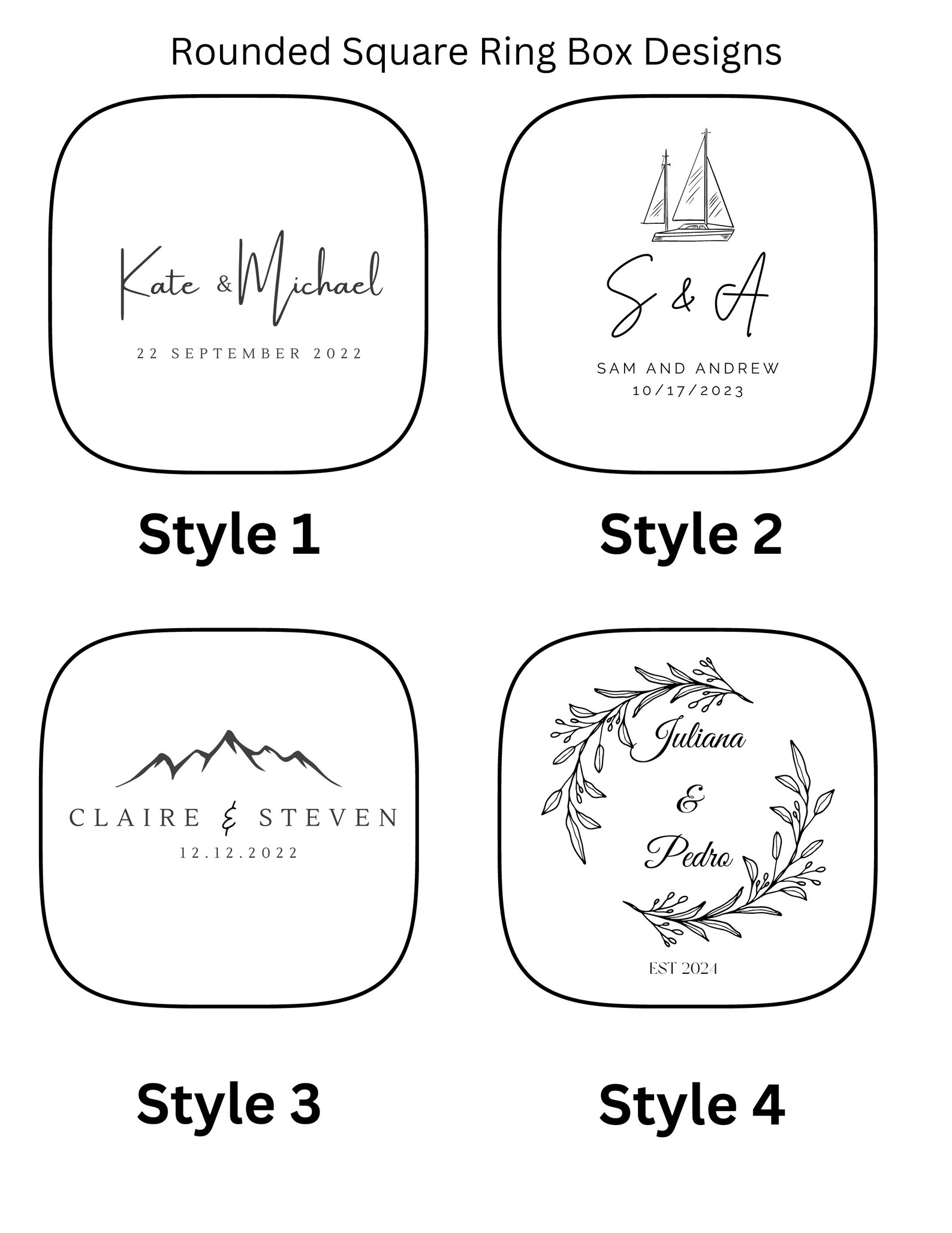 Custom Engagement Ring Box, Personalized Wedding Ring Box, Custom Wood ...