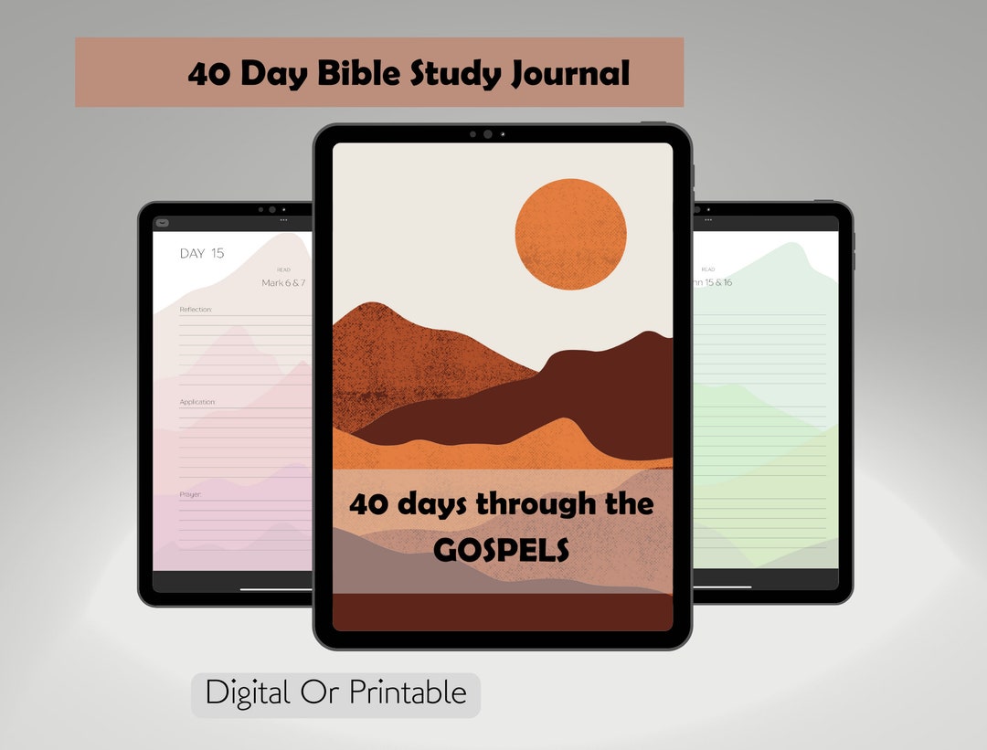 40 Days Through the Gospels -bible Study Journal / With Links to Read ...