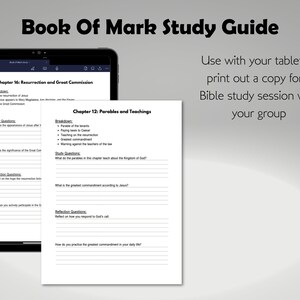 Book of Mark Study Guide - With Study & Reflection Questions for Each ...