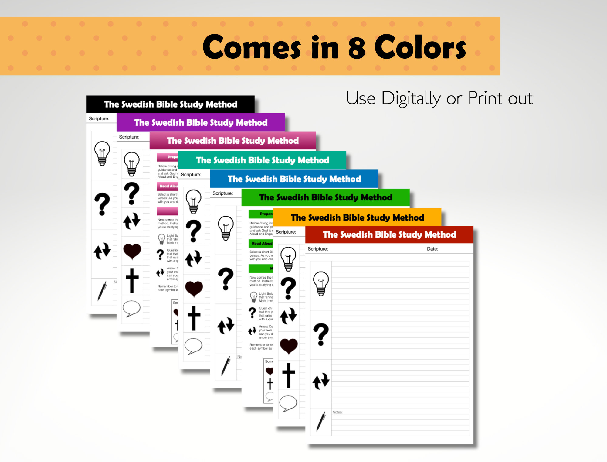 Swedish Bible Study Digital Kit - Etsy