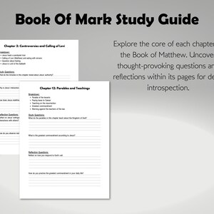 Book of Mark Study Guide - With Study & Reflection Questions for Each ...