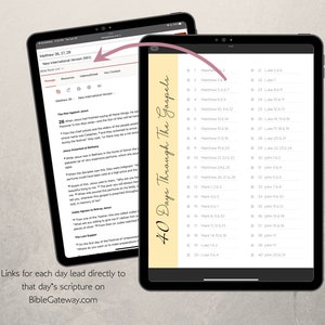 40 Days Through the Bible Reading Plan / With Links to Read Scripture ...