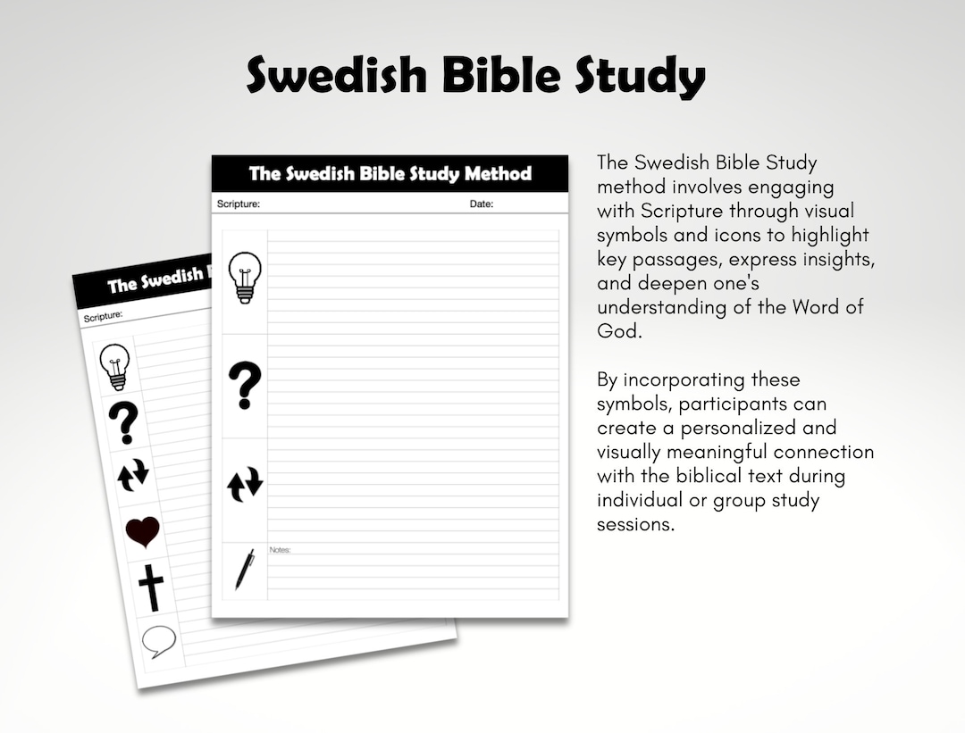 Swedish Bible Study Digital Kit - Etsy