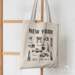 Customizable New York City Tote Bag, Personalized New York Gift, NYC ...