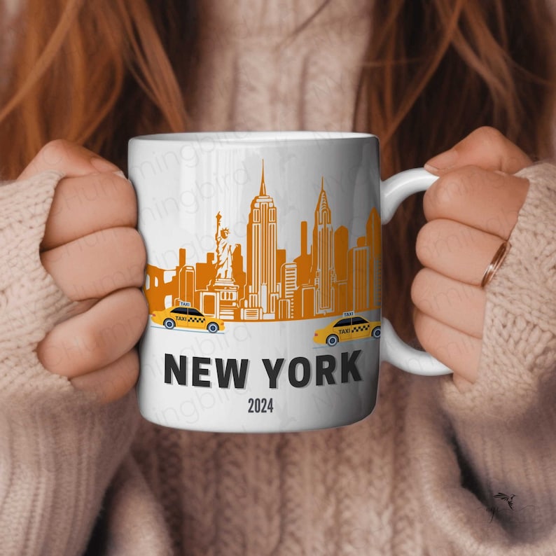New York City Coffee Mug, Personalized New York Mug, Custom Souvenir ...