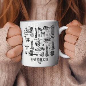 Personalized New York City Coffee Mug, Custom NYC Mug, New York Theme ...