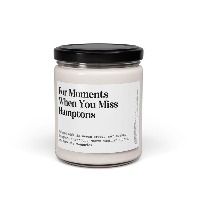When You Miss Hamptons Gift Customized Candle, Hamptons Vacation Gift ...