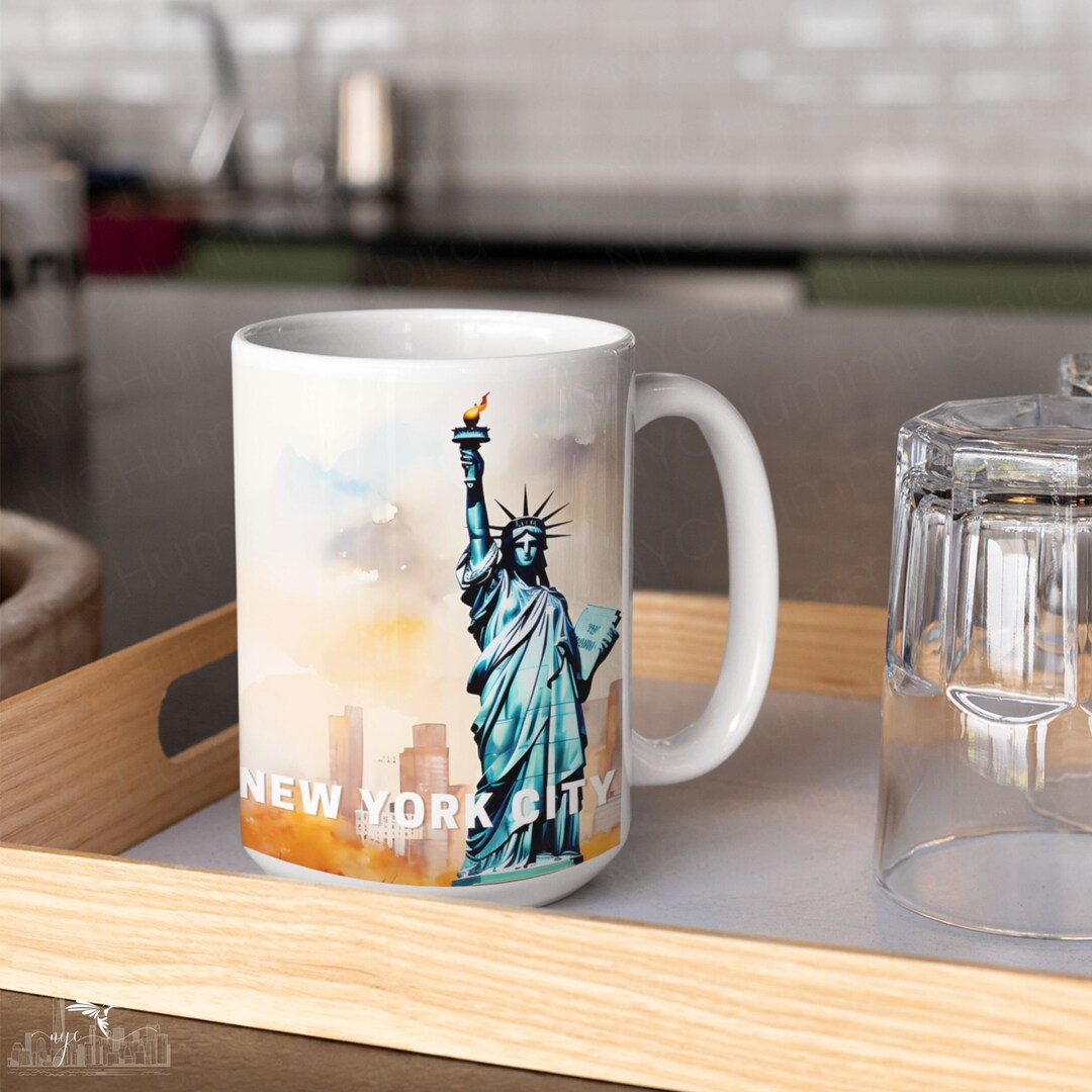 New York City Coffee Mug, Personalized New York Skyline Mug, Custom ...