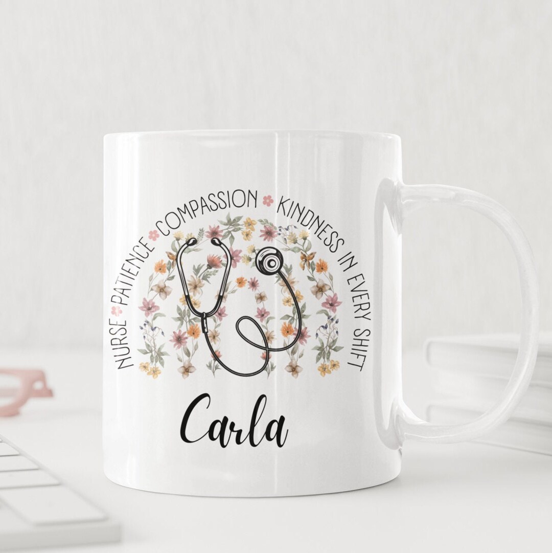 Custom Nurse Mug, Personalized Nurse Coffee Mug, Nurse Week Gifts ...