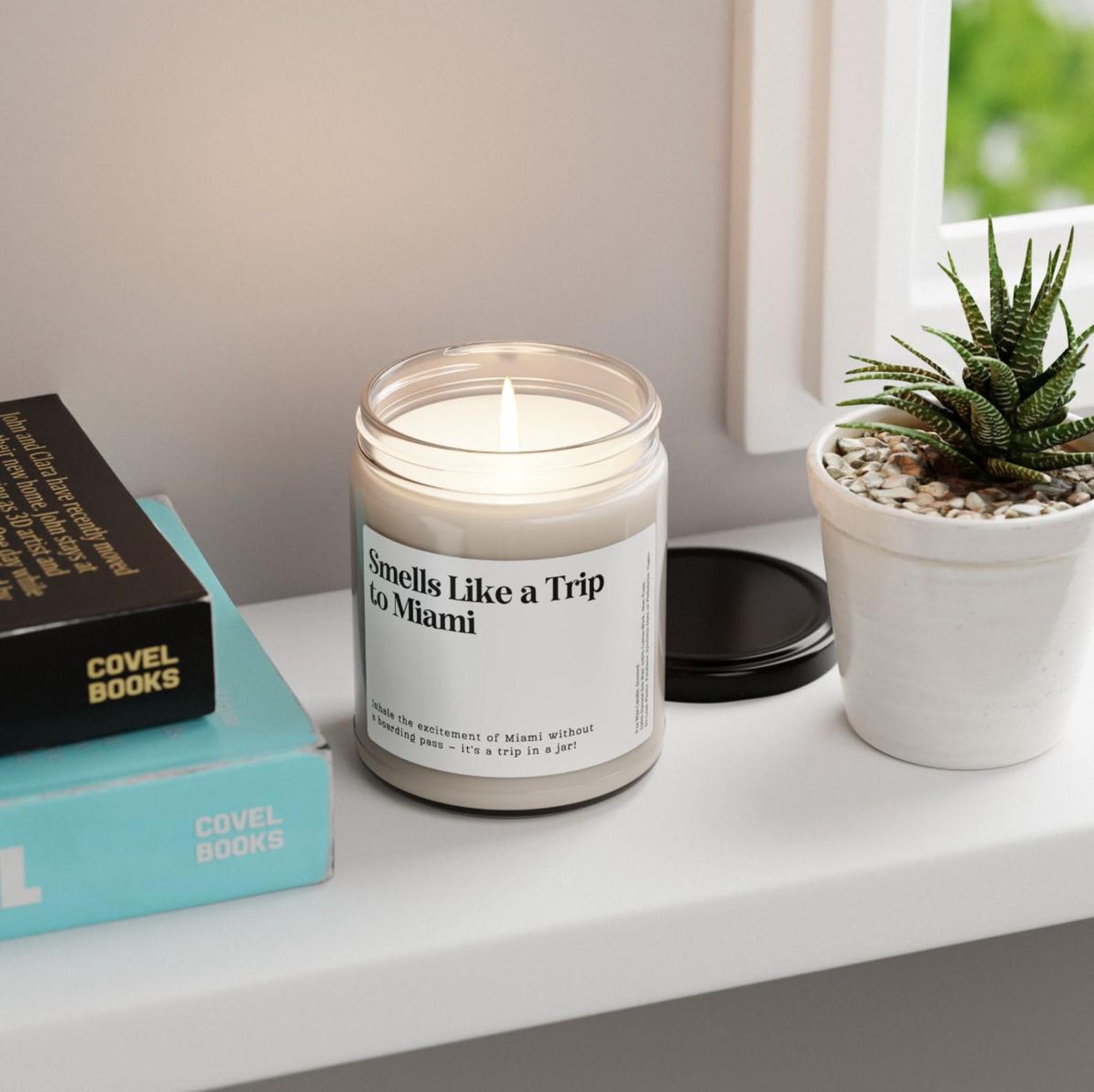 Smells Like a Trip to Miami Candle, Customizable Miami Candle, Surprise ...