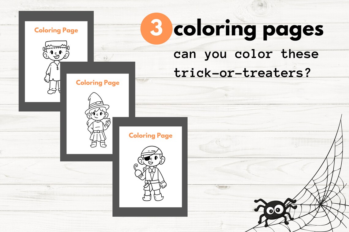 Halloween Activity Pack for Kids 9 Pages Toddler/preschool - Etsy