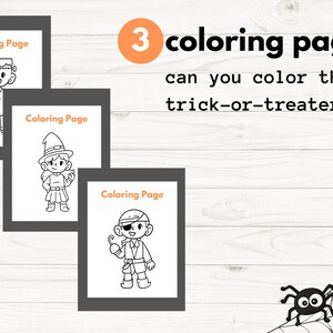 Halloween Activity Pack for Kids 9 Pages Toddler/preschool - Etsy