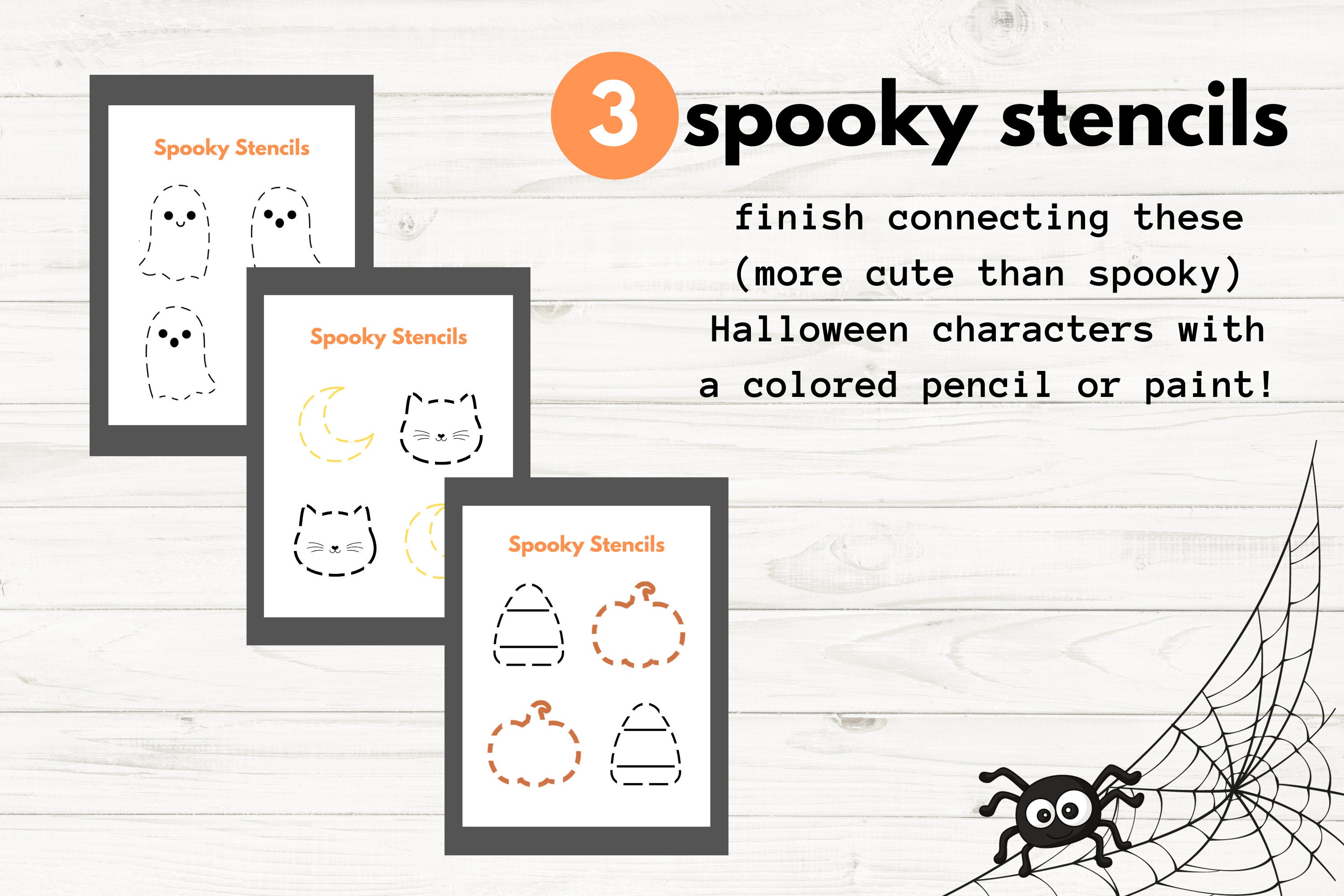 Halloween Activity Pack for Kids 9 Pages Toddler/preschool - Etsy