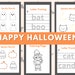 Halloween Activity Pack for Kids 9 Pages Toddler/preschool - Etsy