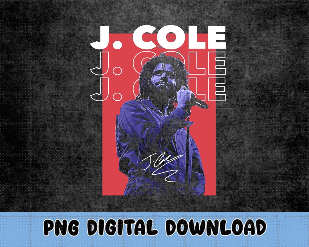 J. COLE Png, J. COLE T-shirt Design. PNG Digital Instant Download 300 ...