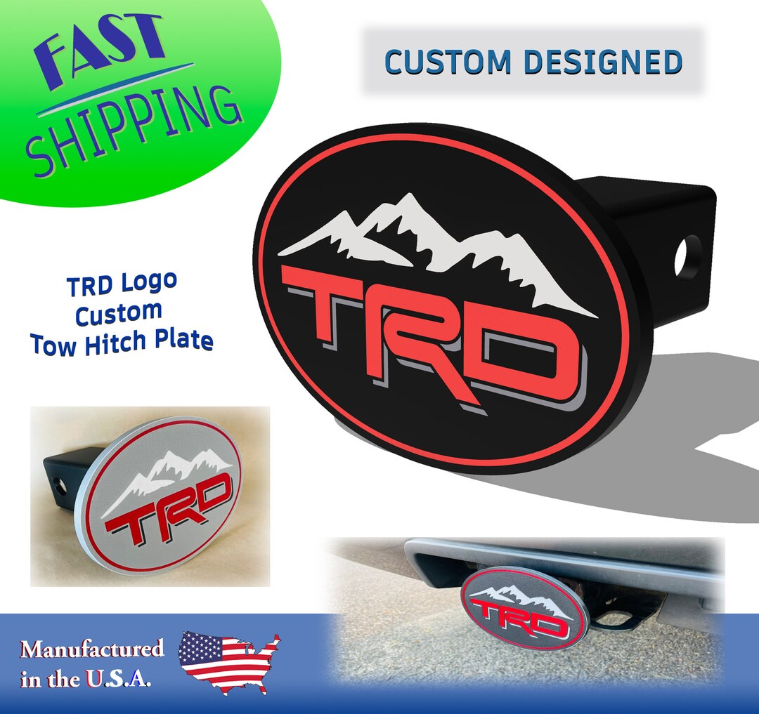TRD Mountain Hitch Cover for Toyota - Tow Hitch Plate - Etsy