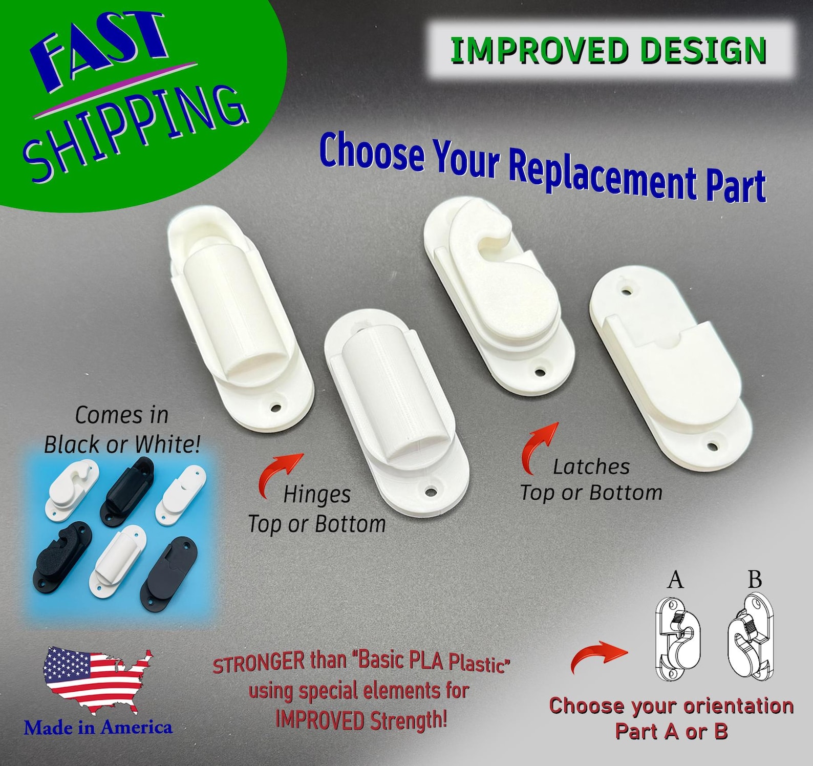 Replacement Latch and Hinge for Regalo Gate Model 1250, 1255 & 1260 - Etsy