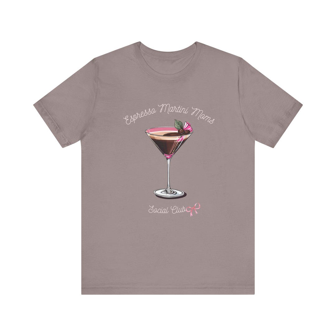Espresso Martini Moms Social Club Tee - Funny Mom Life Graphic T-shirt ...